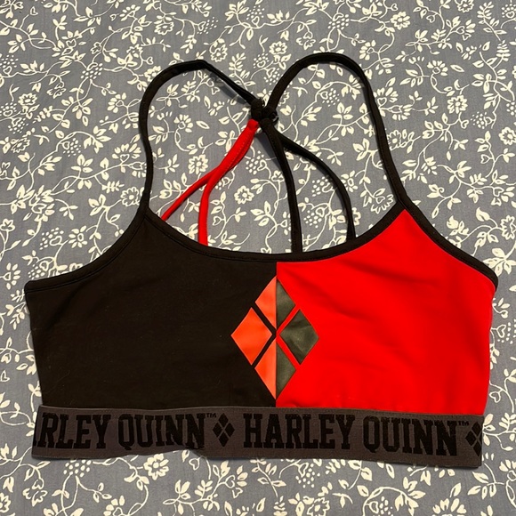 DC Comics | Intimates & Sleepwear | Harley Quinn Dc Comics Sports Bra ...